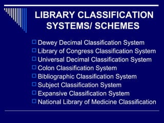 Comparative study of major classification schemes | PPT