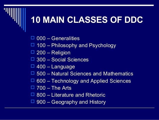 Comparative study of major classification schemes