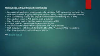 Comparative study of modern databases | PPTX | Databases | Computer ...