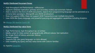 Comparative study of modern databases | PPTX | Databases | Computer ...