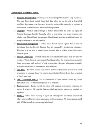 Comparative study of mutual funds in india | PDF