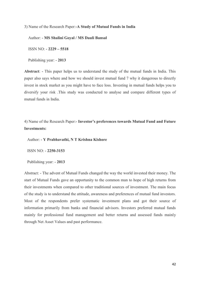 Comparative study of mutual funds in india | PDF | Mutual Funds ...