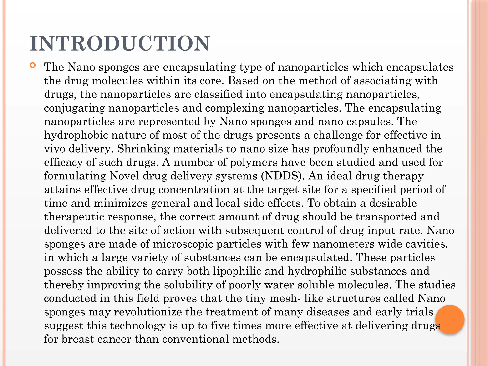COMPARATIVE STUDY OF NANOSPONGES WITH VARIOUS POLYMERS.pptx
