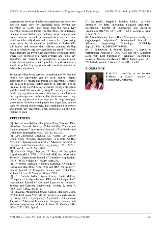 Comparative study of private and public key cryptography algorithms a survey | PDF