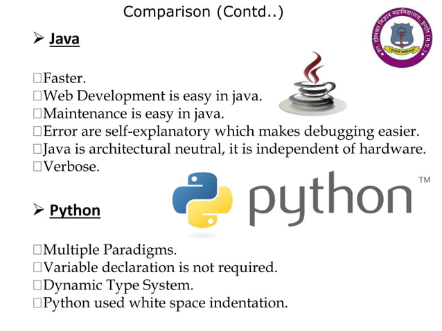 Comparative study of programming languages | PPTX | Programming Languages | Computing