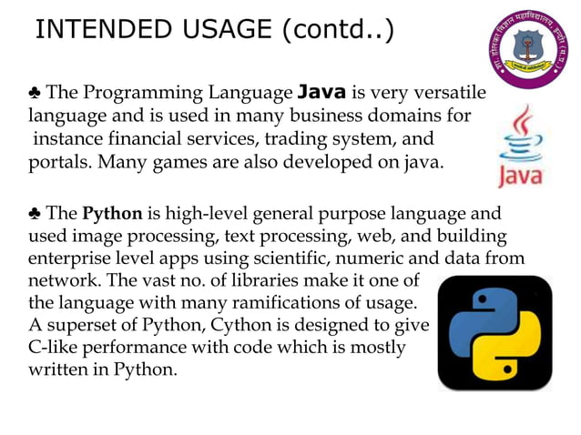 Comparative study of programming languages | PPTX | Programming Languages | Computing