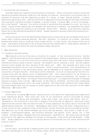 Comparative study of structuralism & deconstruction | PDF