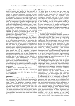 Comparative study of various enhancement techniques for finger print ...