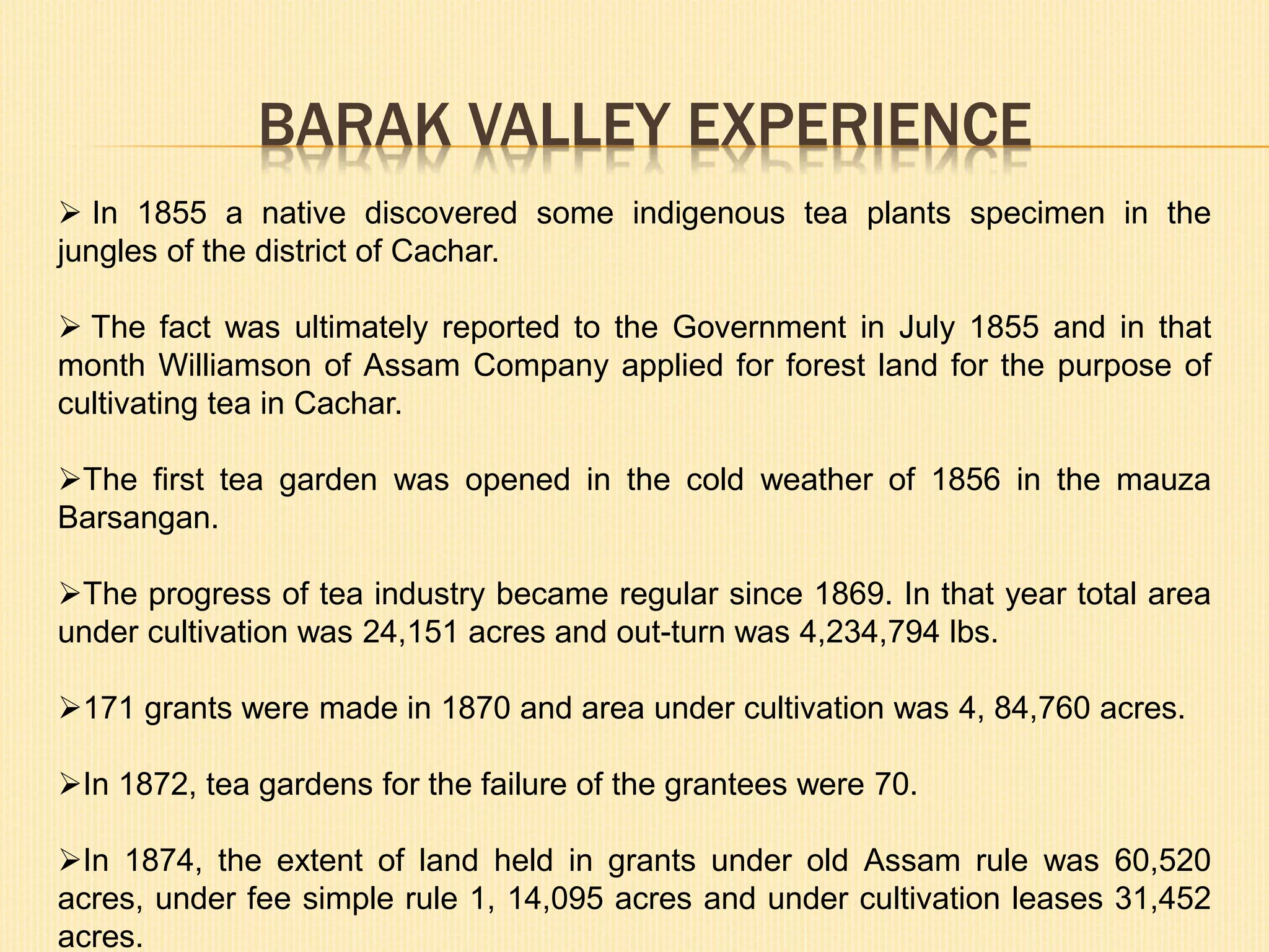 Comparative study on barak valley & brahmaputra valley tea industry | PPT