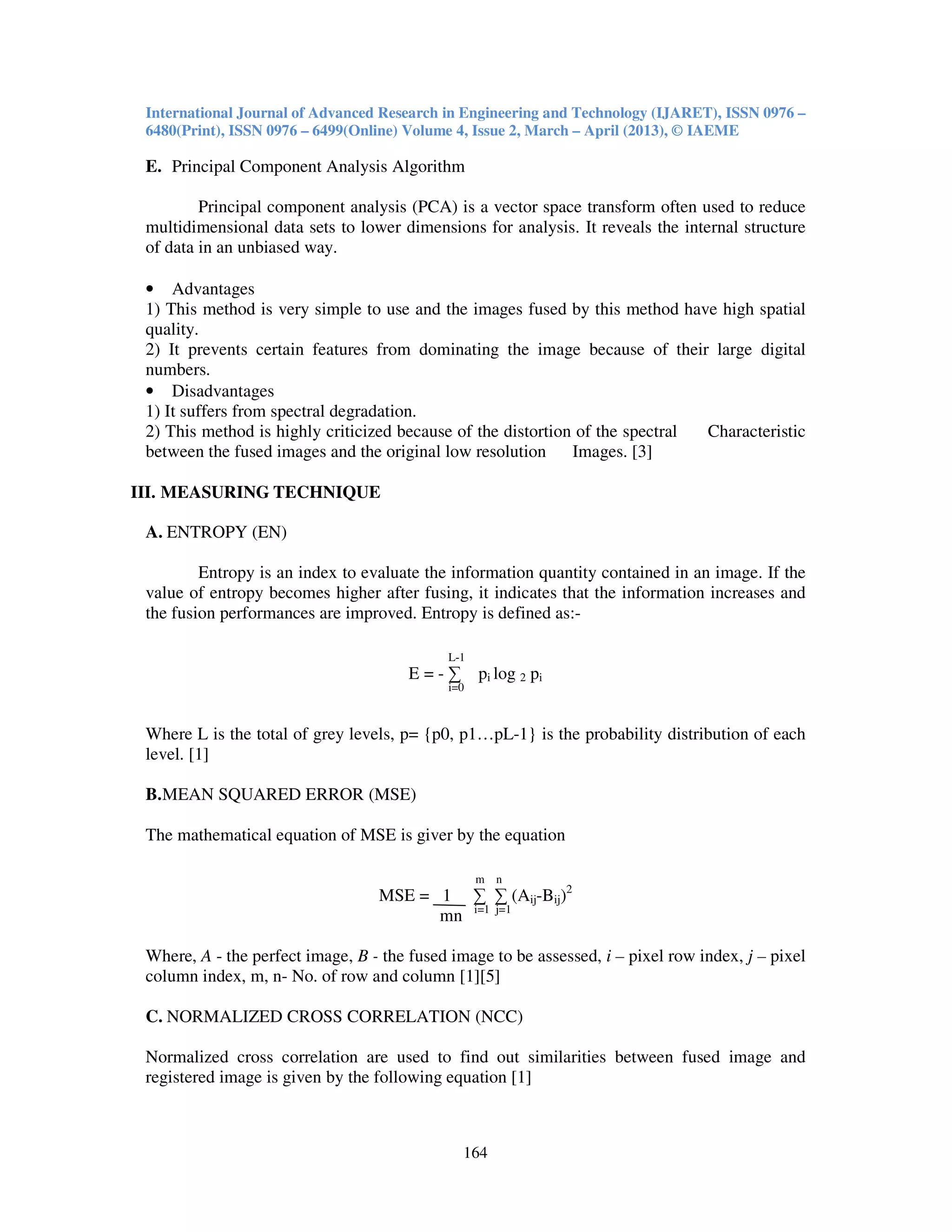 Comparative study on image fusion methods in spatial domain | PDF