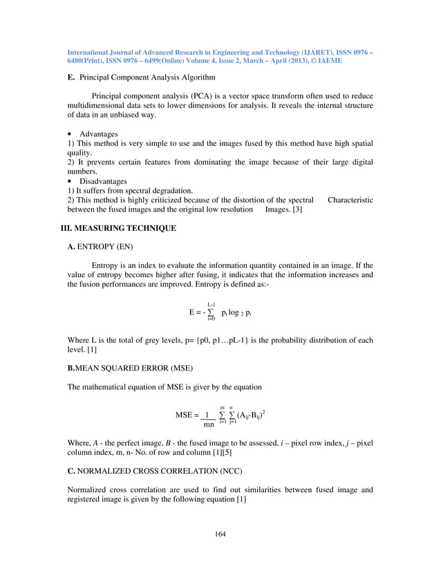 Comparative study on image fusion methods in spatial domain | PDF