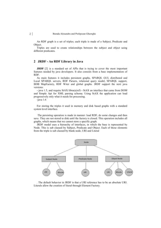 Comparative Study That Aims Rdf Processing For The Java Platform | PDF