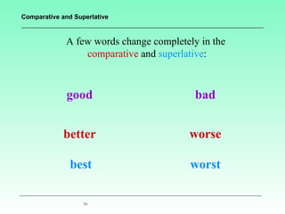 Comparativesuperlative | PPT