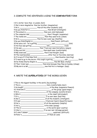 Comparative superlative | PDF