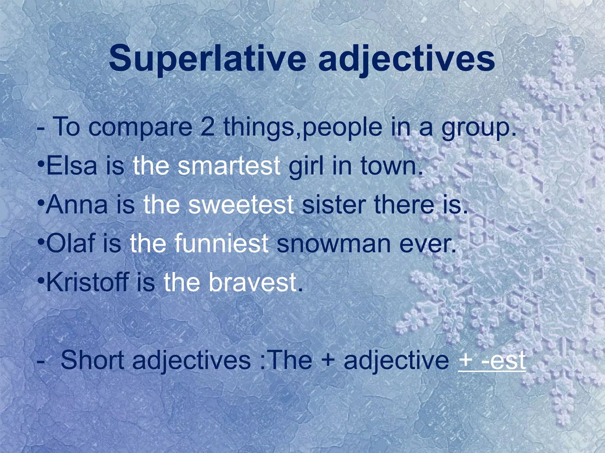 Comparative&superlative | PPT