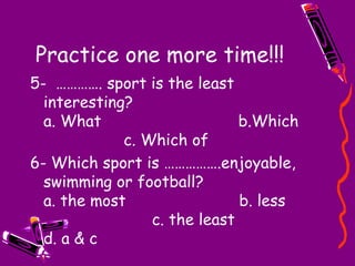 Comparatives & Superlatives | PPT