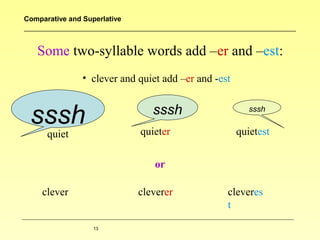 Comparativesuperlative slides share | PPT