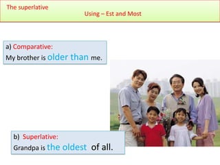 Comparative & superlative adjectives | PPTX