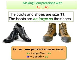 Comparative & superlative adjectives | PPTX