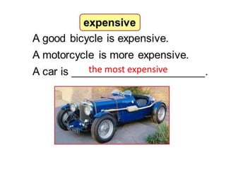 Comparative & superlative adjectives | PPTX