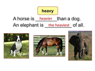 Comparative & superlative adjectives | PPTX