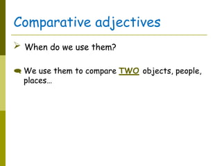 Comparative Superlative como se usan class ingles | PPT