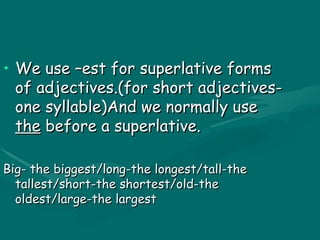 Comparative&Superlatives | PPT