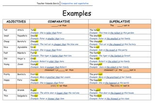 Comparative superlative yolanda g | PDF