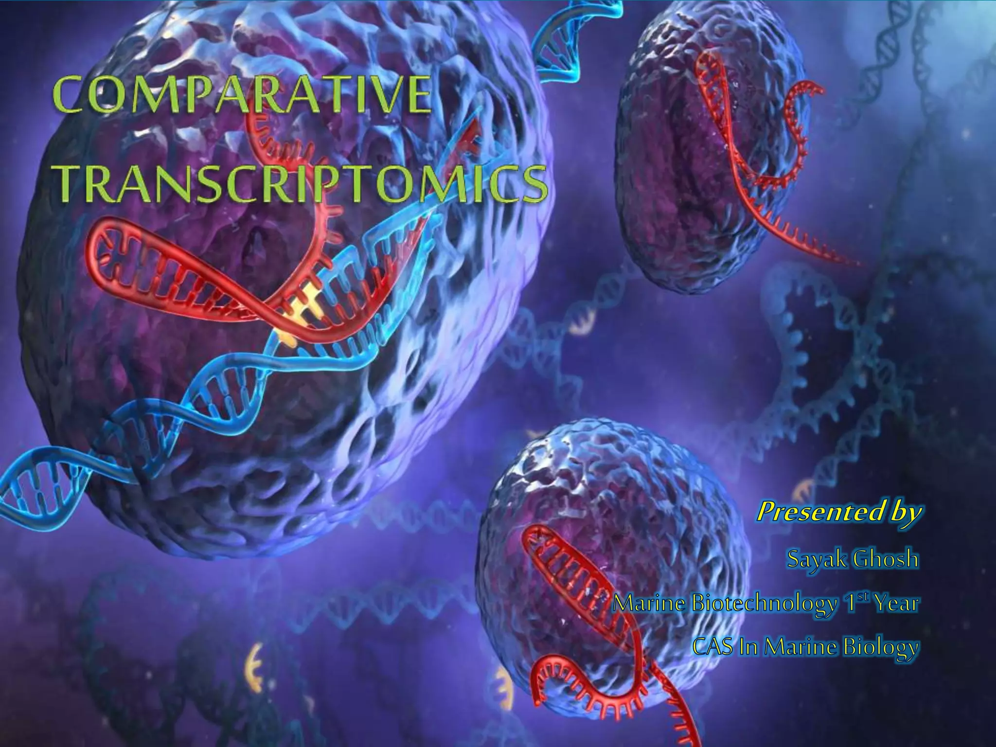 Comparative transcriptomics | PPTX