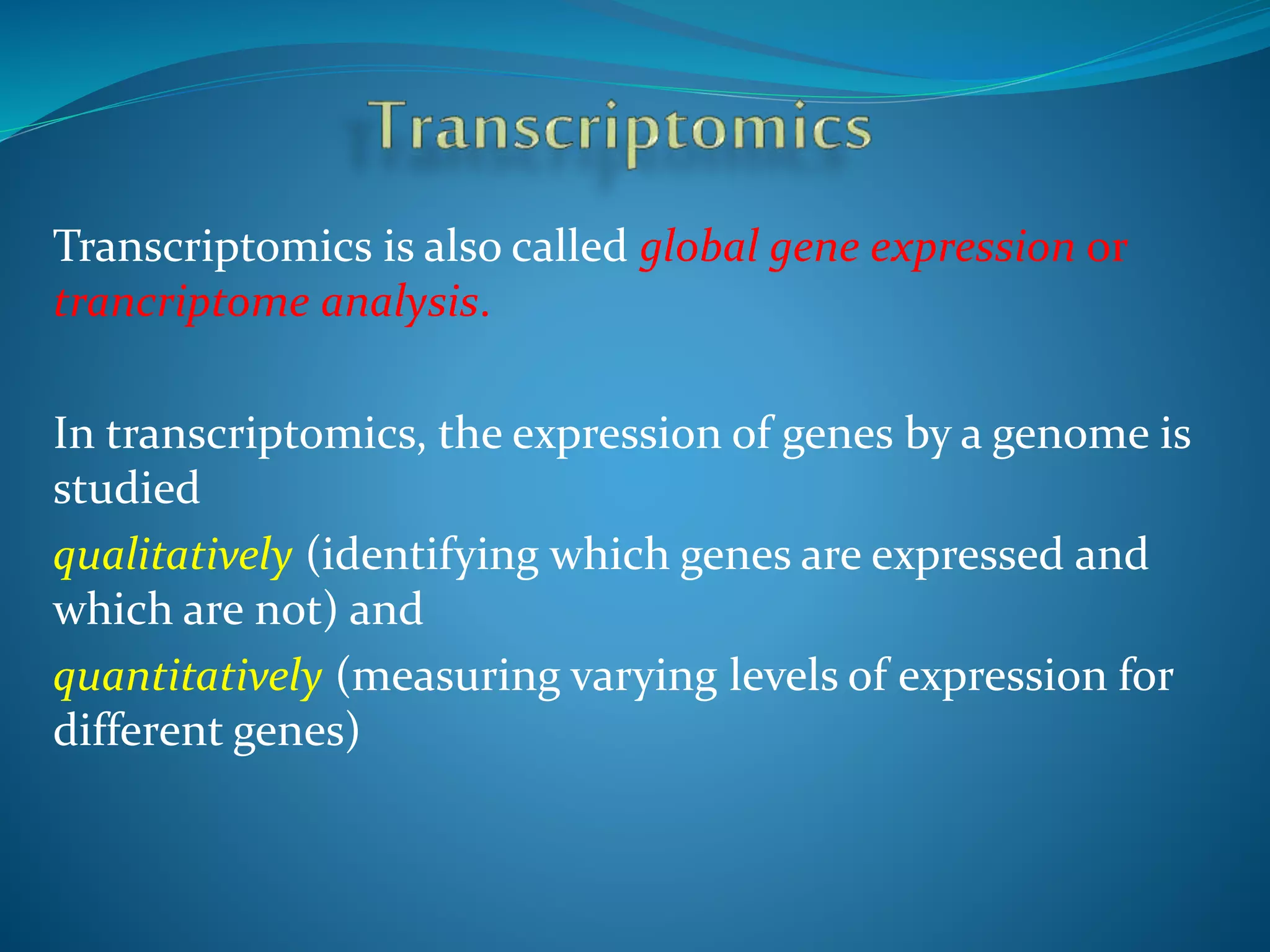 Comparative transcriptomics | PPTX