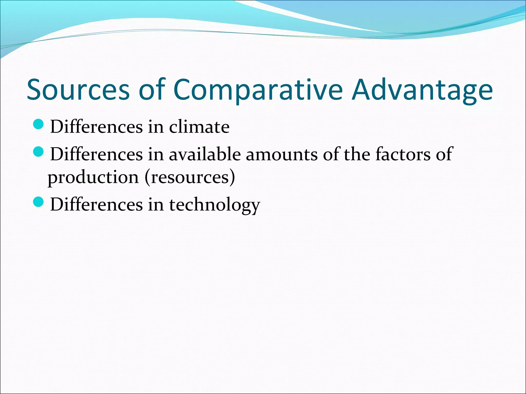 Comparative vs absolute advantage | PPT