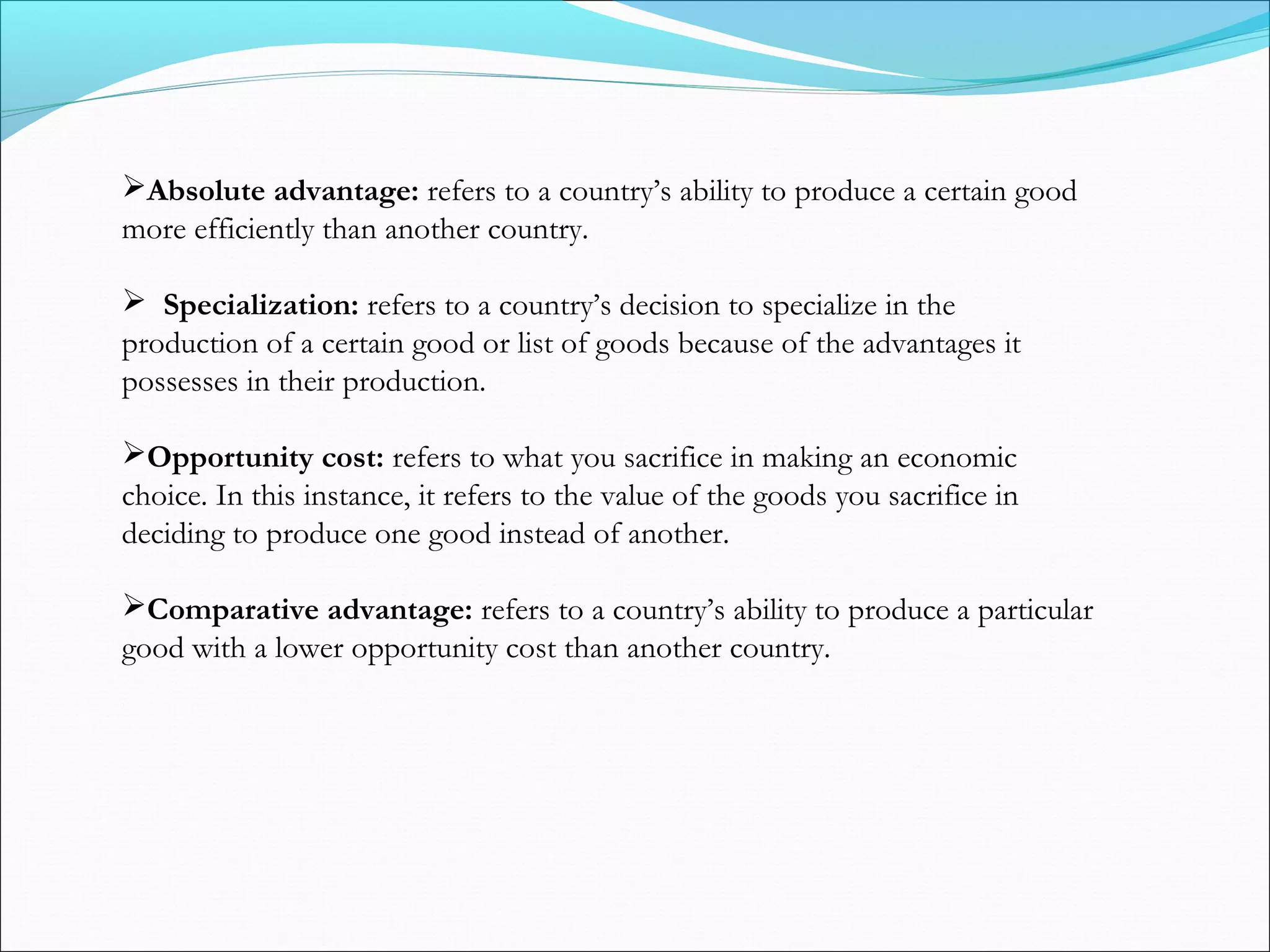 Comparative vs absolute advantage | PPT