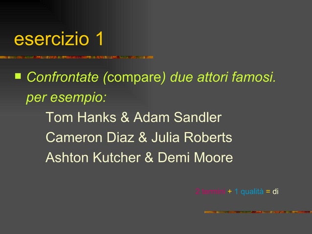 Comparativi In Italiano | PPT