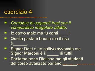 Comparativi In Italiano | PPT
