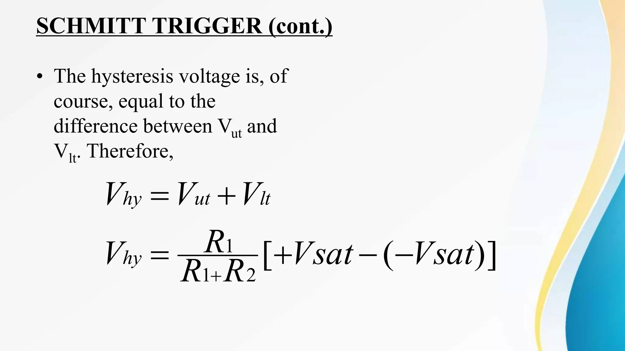 Comparator, Zero Crossing Detector and schmitt trigger using opamp | PPTX