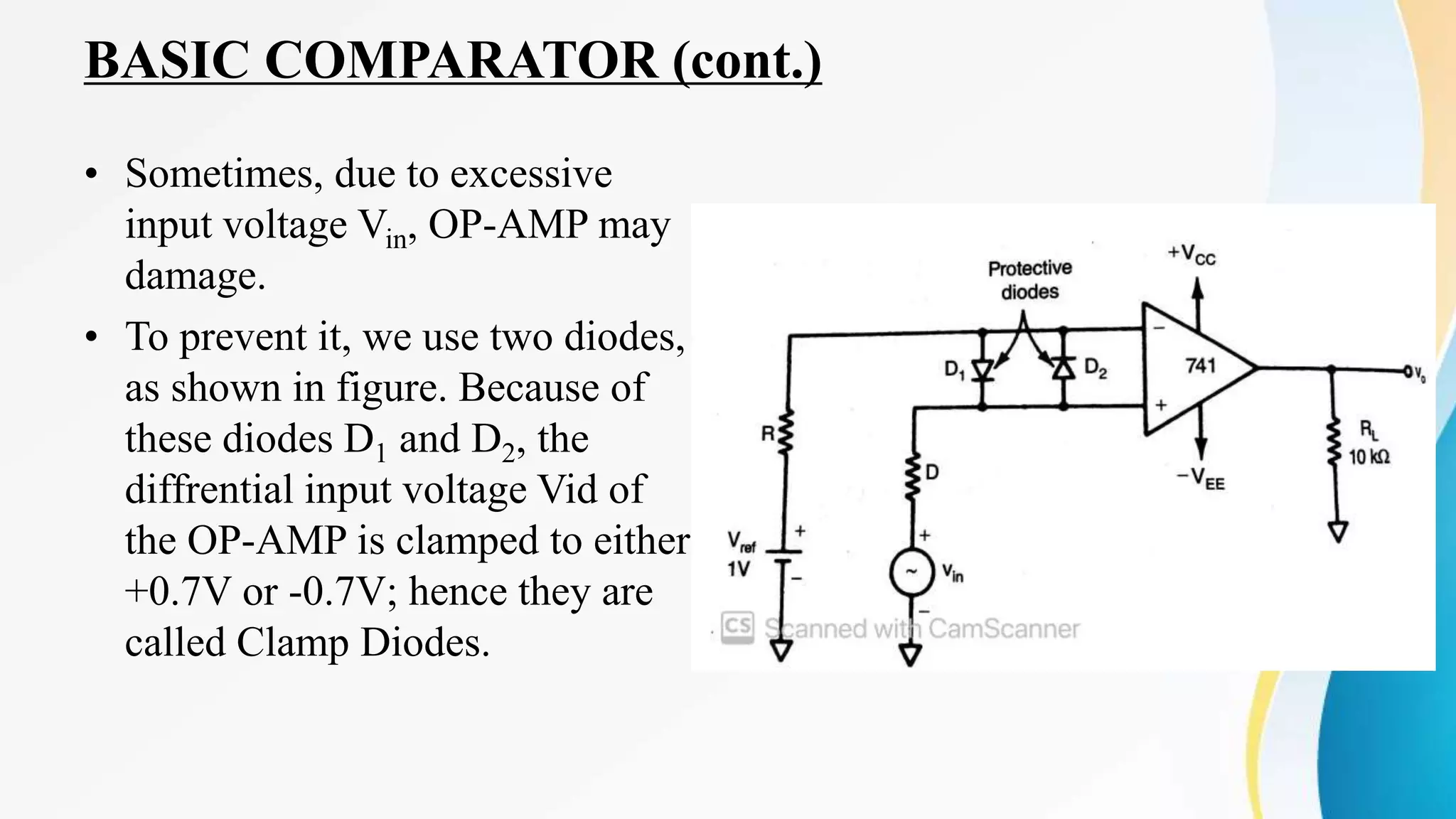 Comparator, Zero Crossing Detector and schmitt trigger using opamp | PPTX