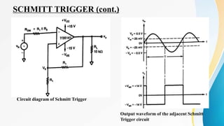 Comparator, Zero Crossing Detector and schmitt trigger using opamp | PPTX