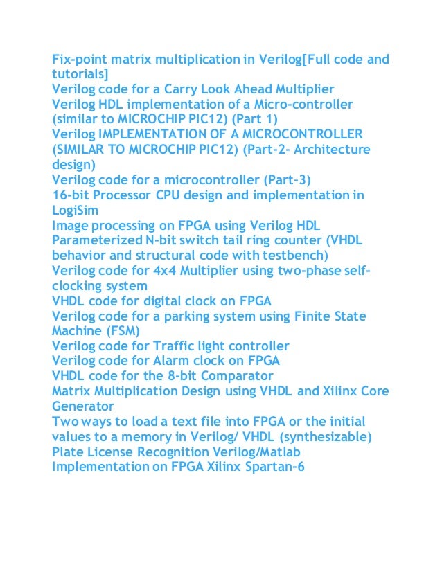 Verilog code for comparator on FPGA Verilog code for comparator on FPGA