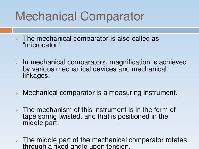Comparators...4