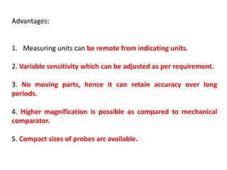 Comparators,Mechanical Measurement,Metrology | PPTX
