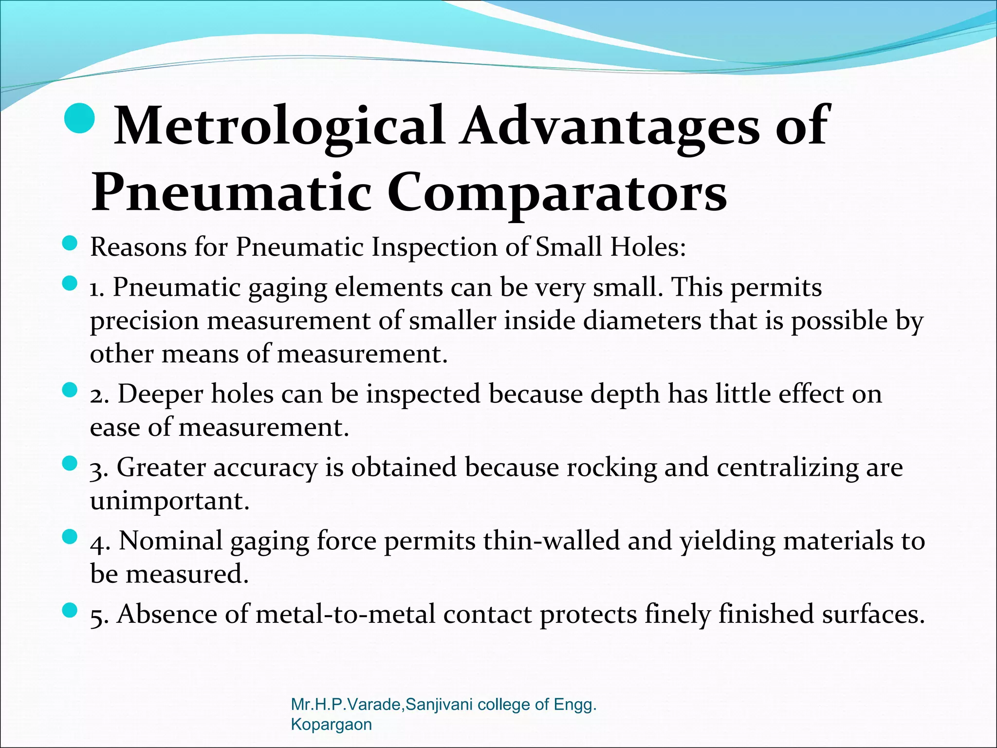Comparators: mechanical | PPT