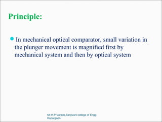 Comparators: mechanical | PPT