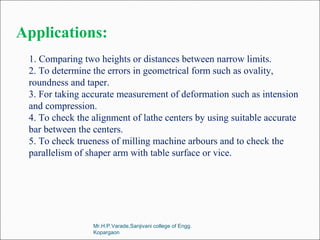 Comparators: mechanical | PPT