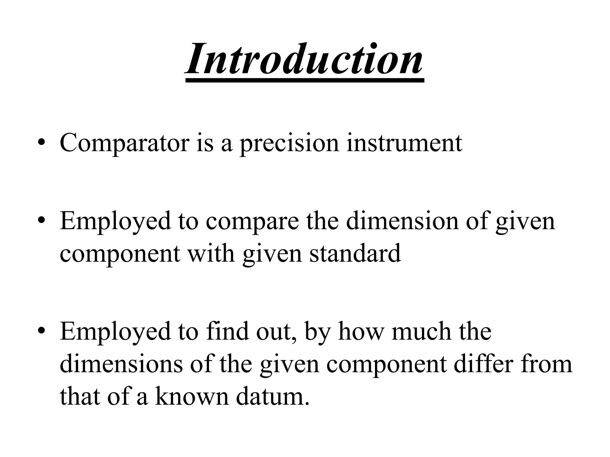 Comparators | PPTX