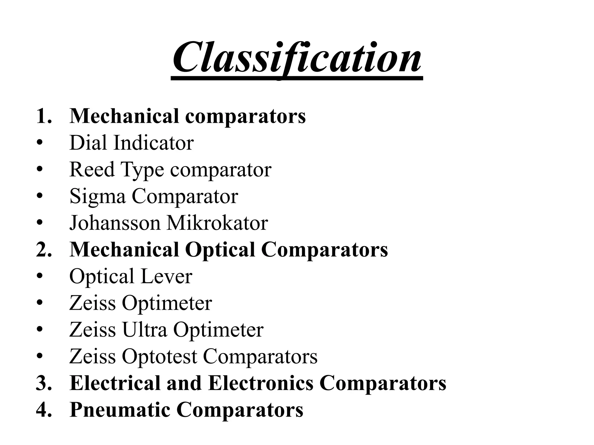 Comparators | PPTX