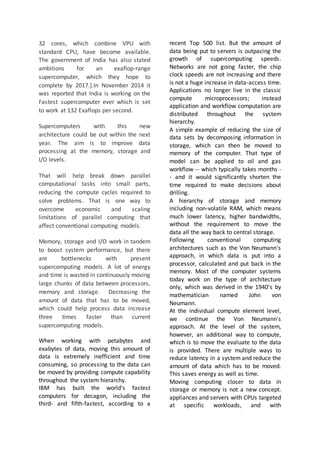 Super-Computer Architecture | DOCX