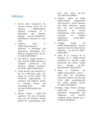 Super-Computer Architecture | DOCX