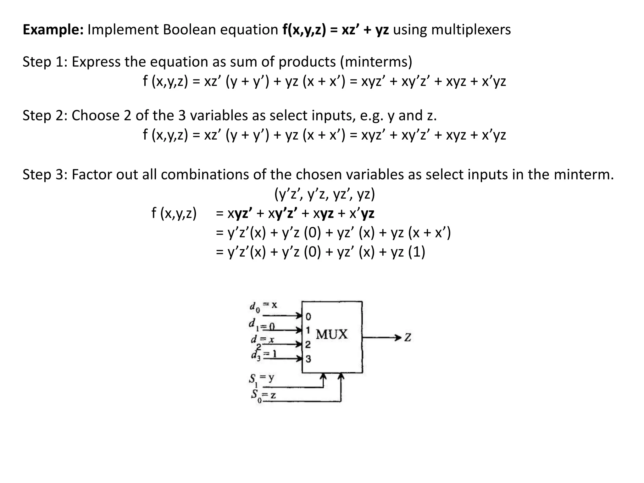 adders/subtractors, multiplexers, intro to ISA | PPTX | Programming Languages | Computing