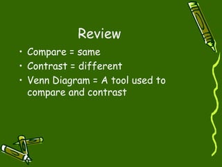 PowerPoint for Compare-and-Contrasts.ppt