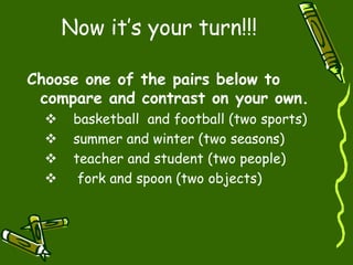 PowerPoint for Compare-and-Contrasts.ppt